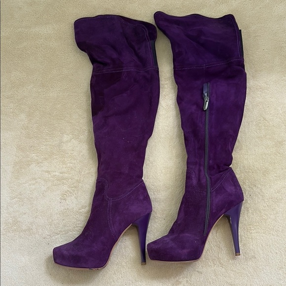 Chinese Laundry | Shoes | Chinese Laundry Purple Over The Knee Boots ...